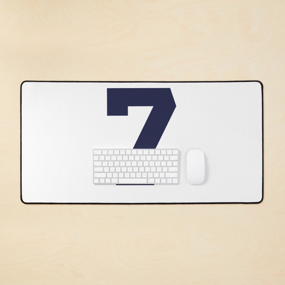 "Number 7, Marine blue seven, Sports number 7" Sticker for Sale by ...