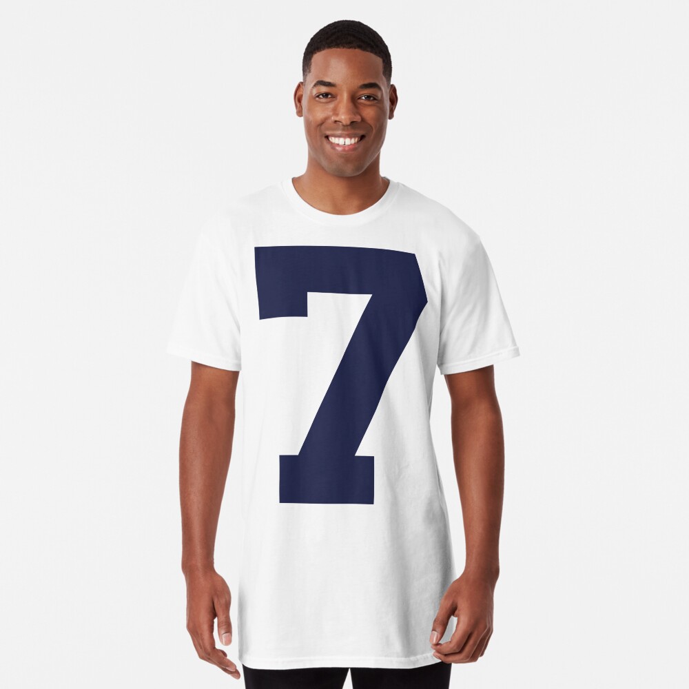 "Number 7, Marine blue seven, Sports number 7" Sticker for Sale by ...