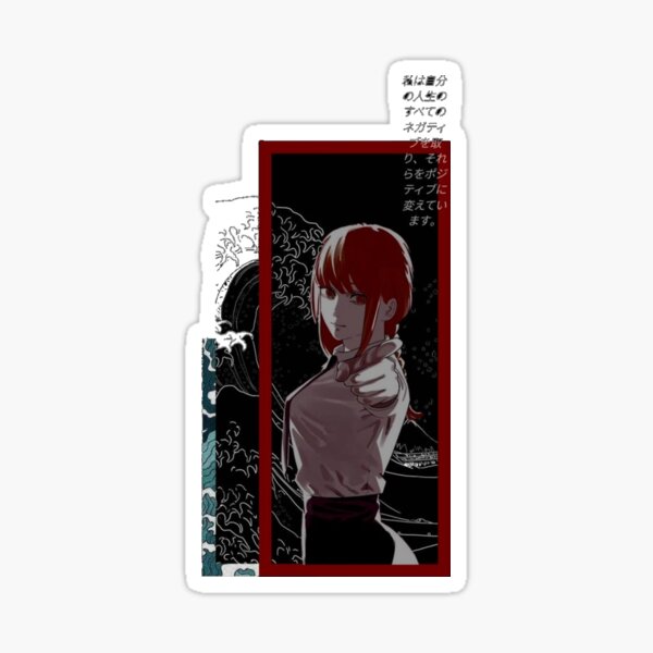 "makima chainsaw man" Sticker for Sale by youranimeworld | Redbubble