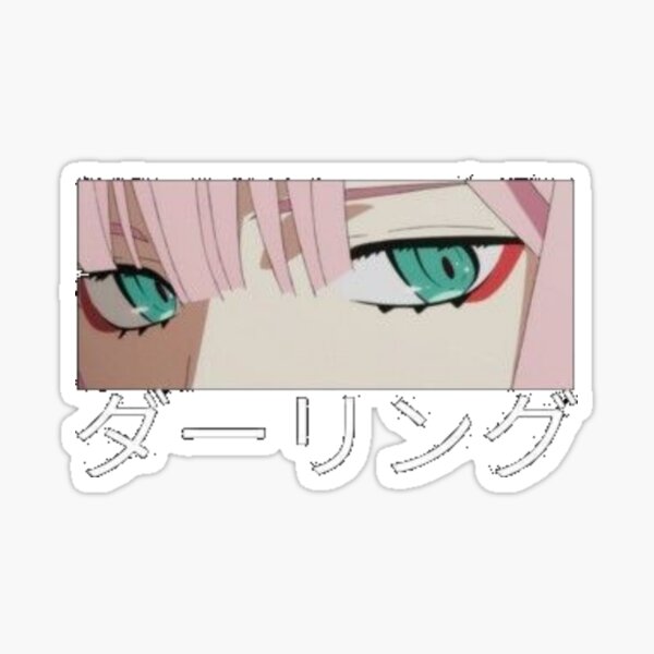 "zero two eyes" Sticker for Sale by youranimeworld | Redbubble