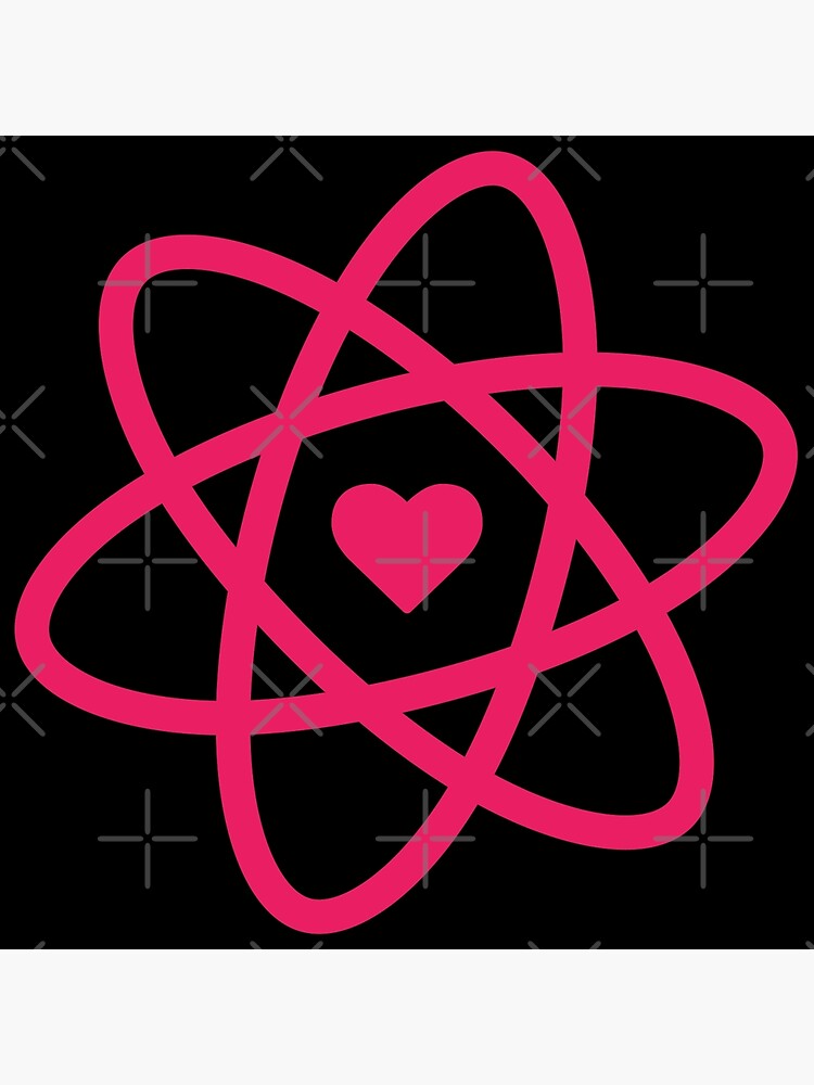 "React Js is love - New React Code Logo" Poster for Sale by kanhadesign ...