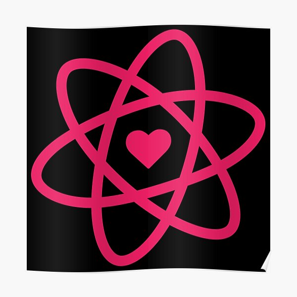 "React Js is love - New React Code Logo" Poster for Sale by kanhadesign ...