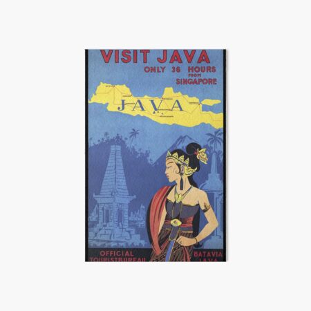 "Vintage Java Travel Poster" Art Board Print by AllVintageArt | Redbubble