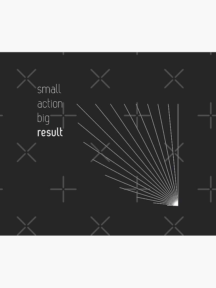 "small action big result" Poster for Sale by NaturalArtworks | Redbubble