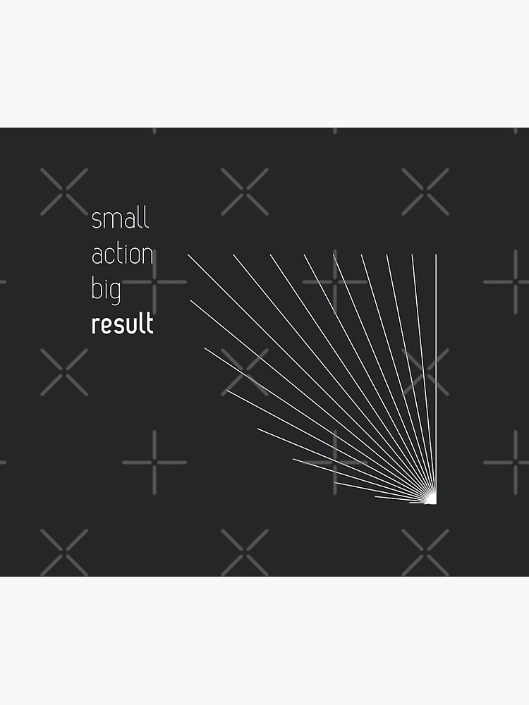 "small action big result" Sticker for Sale by NaturalArtworks | Redbubble