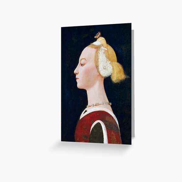 "Master of the Castello Nativity's Portrait of a Lady" Greeting Card ...
