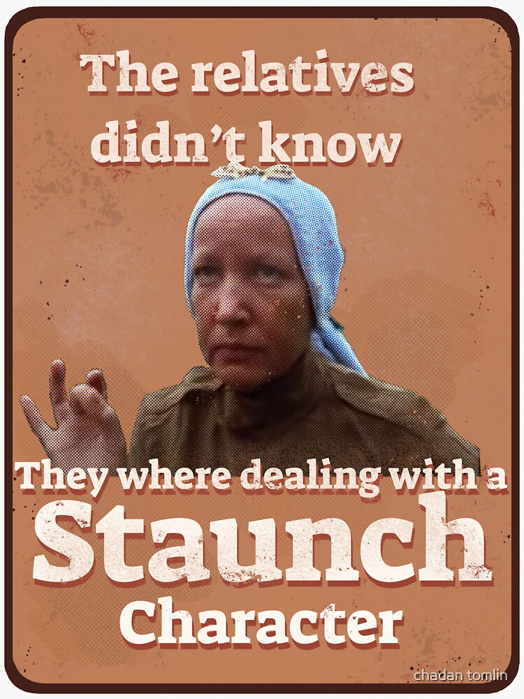 "Little Edie "staunch characters" quote" Sticker for Sale by ...