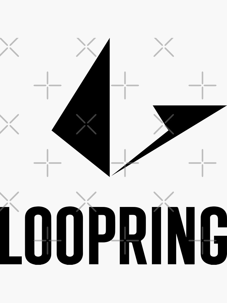 "Loopring LRC Crypto Altcoin - Clean Vertical Black Logo" Sticker for ...