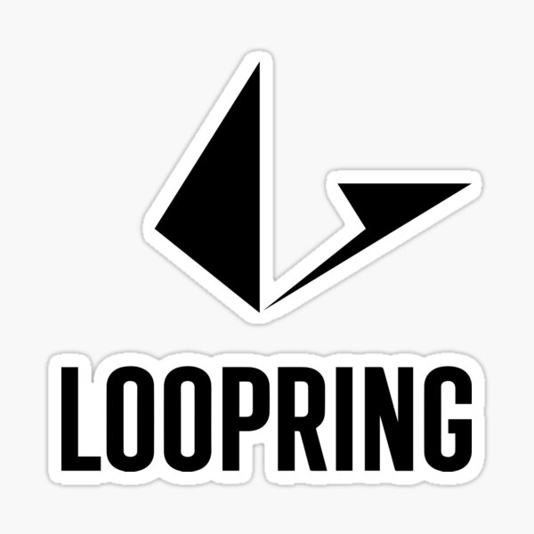 "Loopring LRC Crypto Altcoin - Clean Vertical Black Logo" Sticker for ...