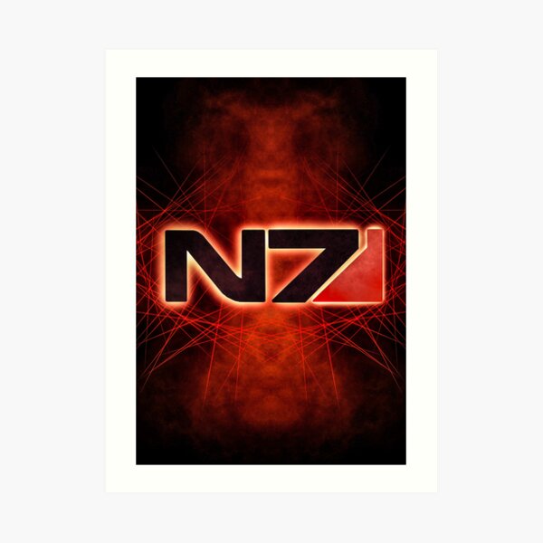 "Mass Effect N7 Logo" Art Print for Sale by commandan7 | Redbubble