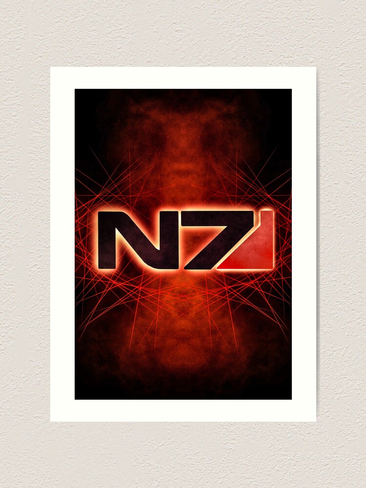 "Mass Effect N7 Logo" Art Print for Sale by commandan7 | Redbubble