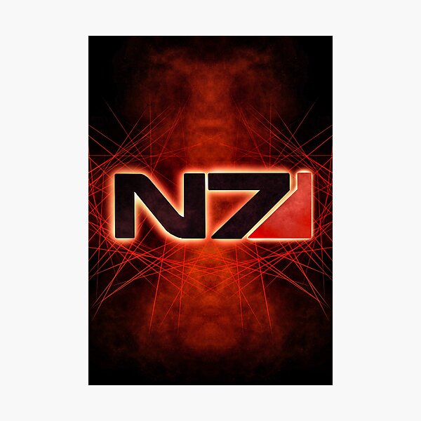 "Mass Effect N7 Logo" Photographic Print for Sale by commandan7 | Redbubble
