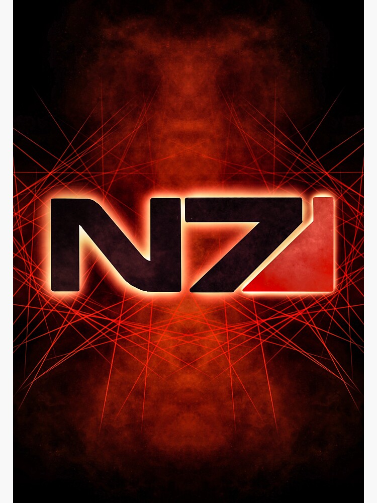 "Mass Effect N7 Logo" Sticker for Sale by commandan7 | Redbubble