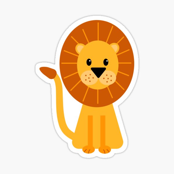 "Lions - blue background" Sticker for Sale by wendigratz | Redbubble