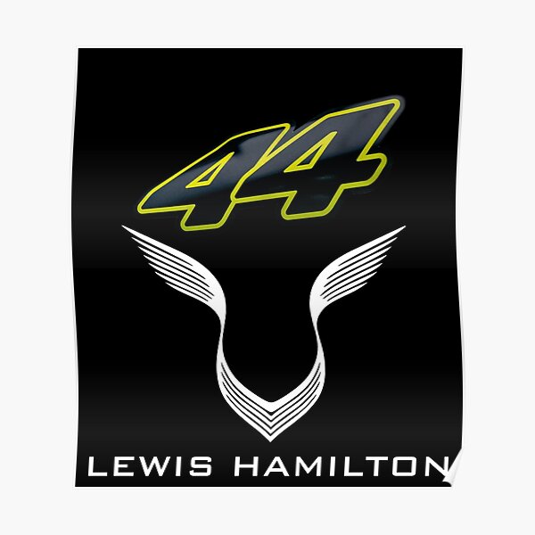 "Lewis Hamilton Logo GP" Poster for Sale by Guillaume7 | Redbubble