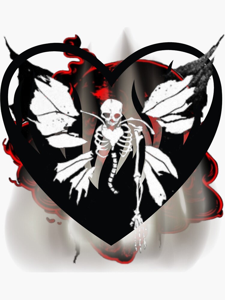 "y2k skull flames print" Sticker for Sale by alexcrewe | Redbubble