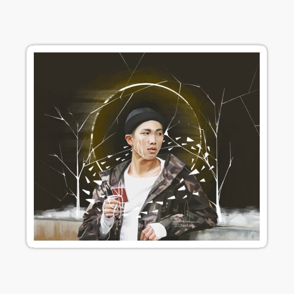 "Namjoon | RM | BTS fan art" Sticker for Sale by ChaePrintShop | Redbubble
