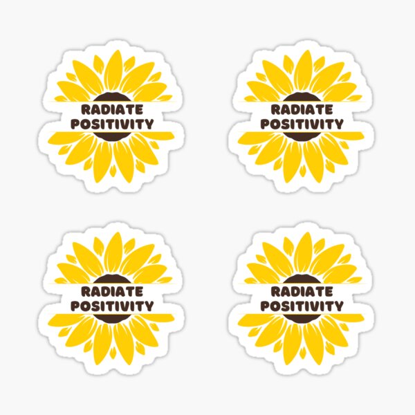 "Radiate Positivity - sticker pack" Sticker for Sale by fsultesart ...