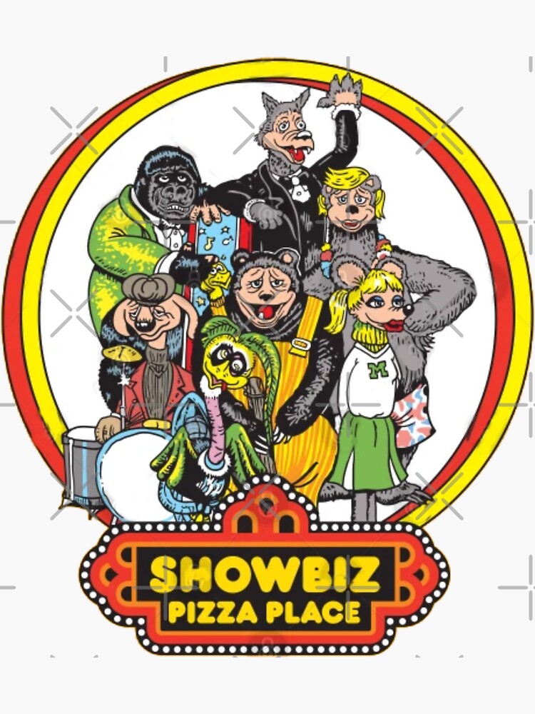 "Retro Showbiz Pizza Billy Bob" Sticker for Sale by FRStudio | Redbubble