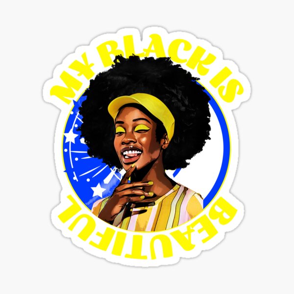 "Creative abstract black woman design" Sticker for Sale by artbyshanae ...