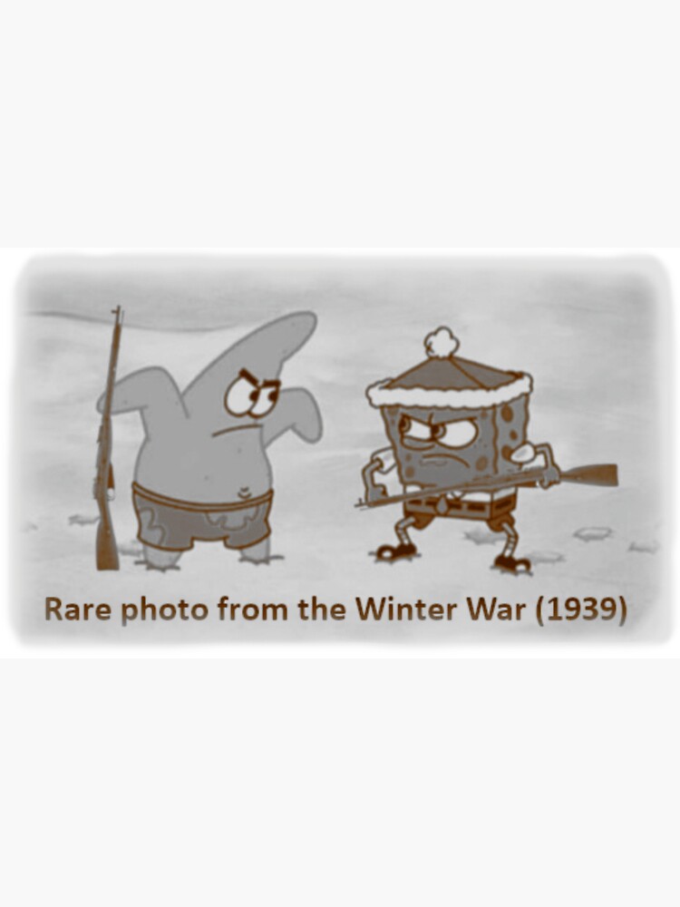 "Spongebob winter war fake history meme" Poster for Sale by SilverFrog ...