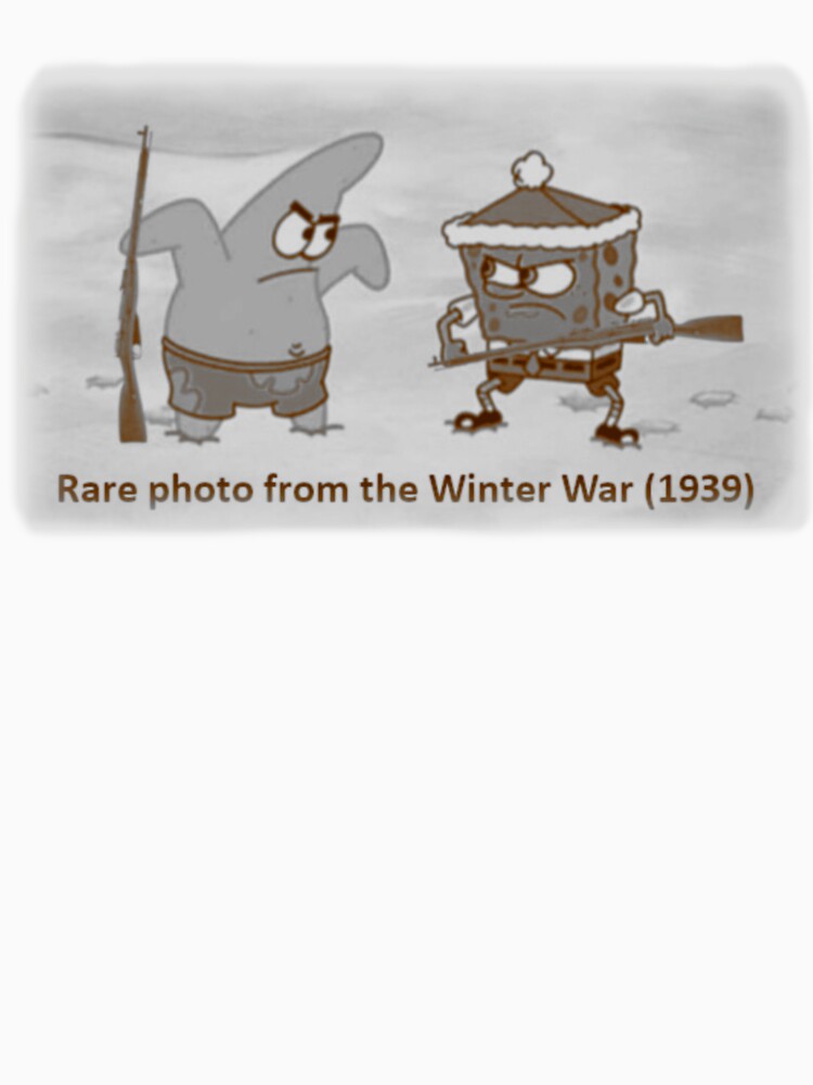 "Spongebob winter war fake history meme" T-shirt for Sale by SilverFrog ...