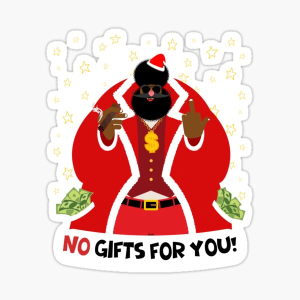 Pegatina «Camisas divertidas de Navidad, camisa de Navidad de Bad Santa ...