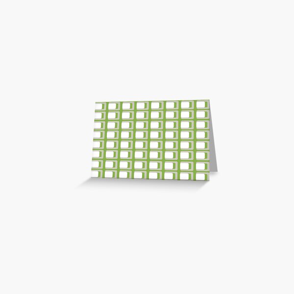 "BIG FUNKY RETRO GREENERY SQUARES - WITH LIGHT GREEN AND WHITE -BY ...