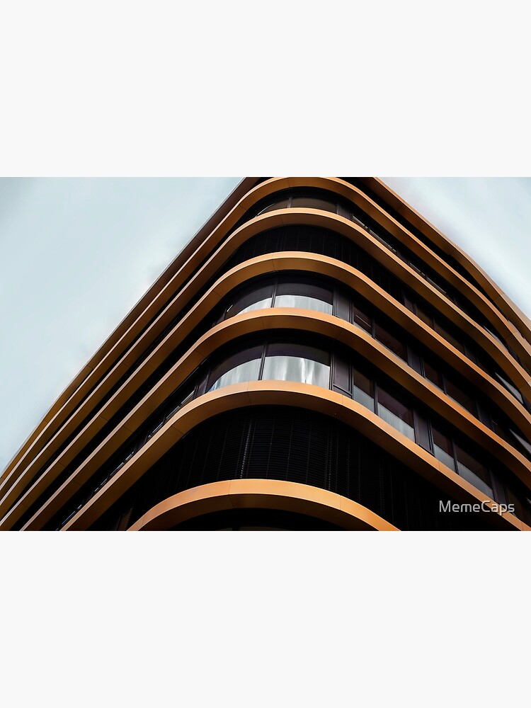 "Worm's eye vie of brown glass window. " Poster for Sale by MemeCaps ...