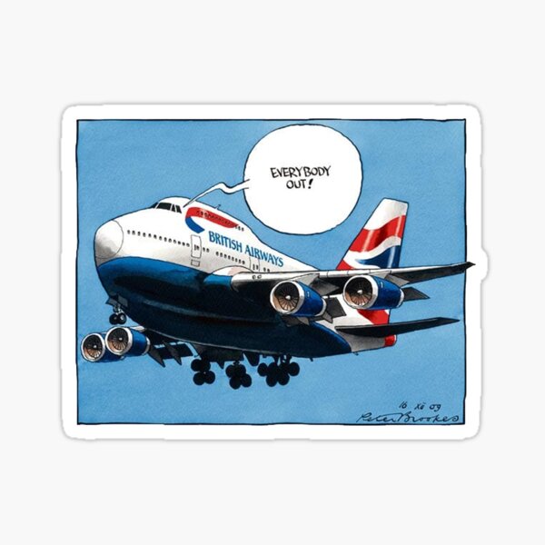 "British Airways" Sticker for Sale by YowHustle | Redbubble