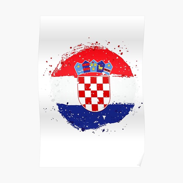 "hrvatski grb world cup" Poster for Sale by ReidDesigns | Redbubble