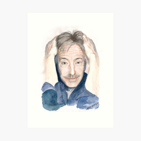 "Alan Rickman - Fan Art" Art Print by elenaschnaider | Redbubble