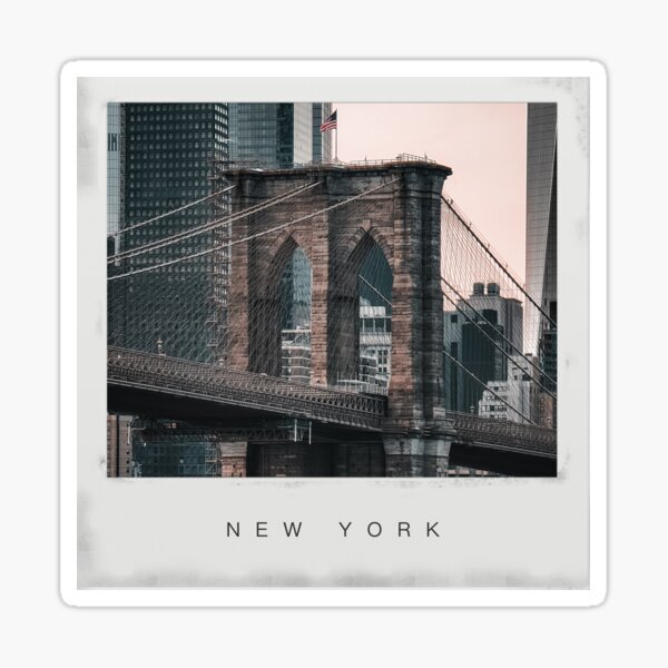 "Brooklyn Bridge in New York City" Sticker for Sale by nycruss1 | Redbubble