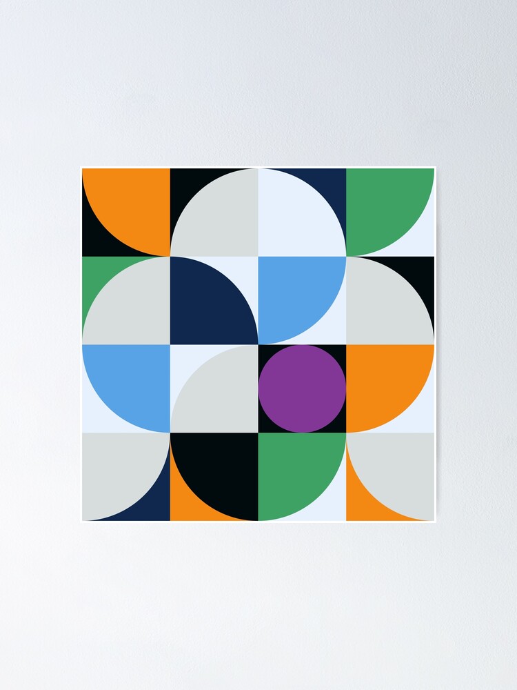 "Pie Shaped Geometry minimalistic artwork" Poster for Sale by ...