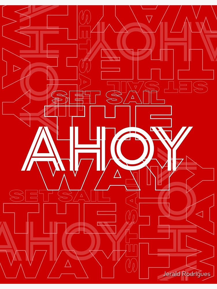 "Set Sail The AHOY Way, Virgin Voyages - Cruise Ship" Poster for Sale ...