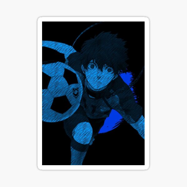 "Blue Lock - Yoichi Isagi Awesome Design , Blue Lock Anime" Sticker for ...