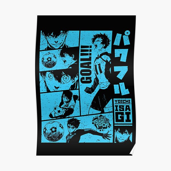 "Blue Lock - Yoichi Isagi manga" Poster for Sale by Neelam789 | Redbubble