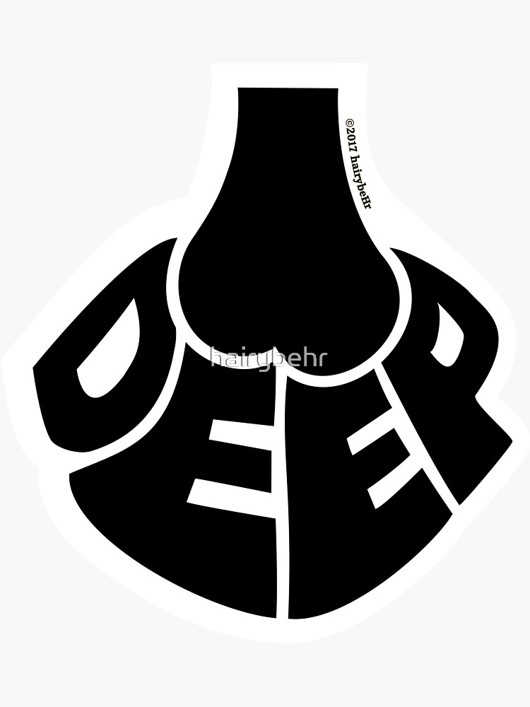 "Balls Deep" Sticker for Sale by hairybehr | Redbubble