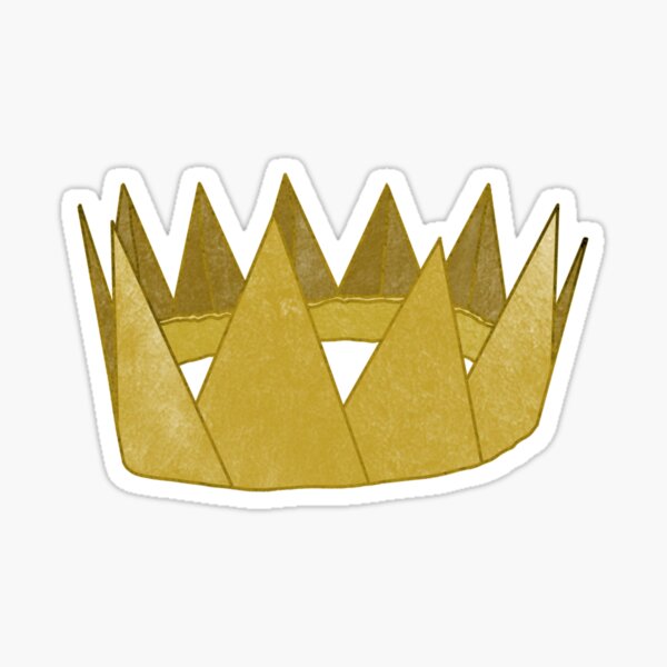 " Paper watercolour crown" Sticker for Sale by Yoohoo-xoErica | Redbubble