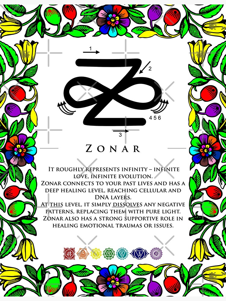 "Zonar Symbol - Reiki Symbol Karuna Shamballa Healing Symbol" Sticker ...