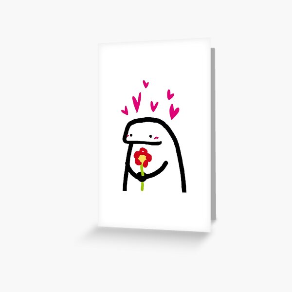 "Flork meme in love flower" Greeting Card for Sale by florkmeme | Redbubble