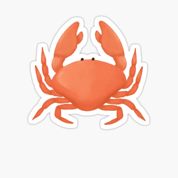 "Crab" Sticker for Sale by studiotomris | Redbubble