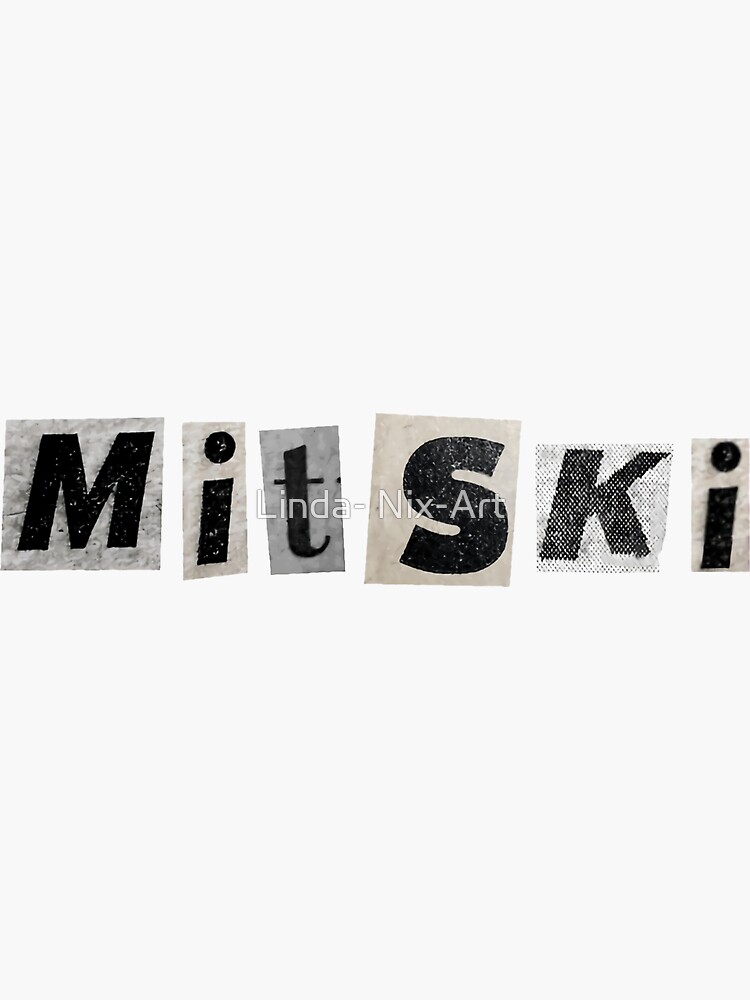 "vintage mitski type" Sticker for Sale by lindanixn | Redbubble