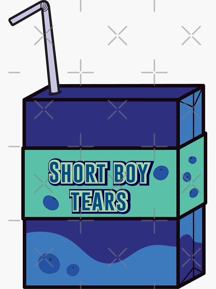 "Short Boy Tears" Sticker for Sale by Frogbee22 | Redbubble