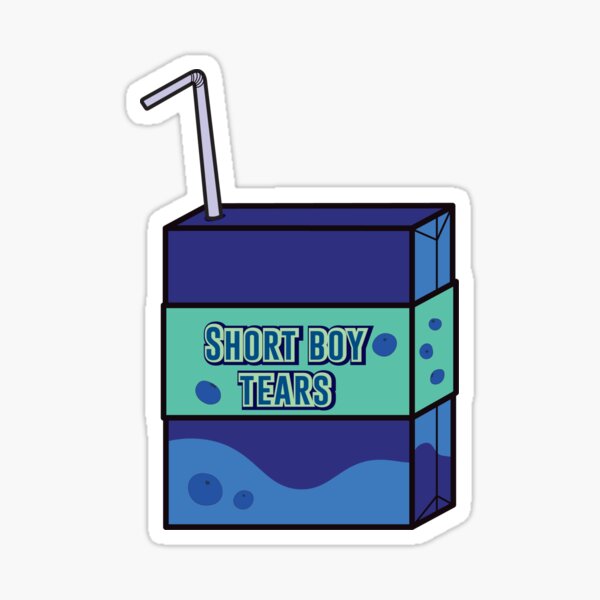"Short Boy Tears" Sticker for Sale by Frogbee22 | Redbubble