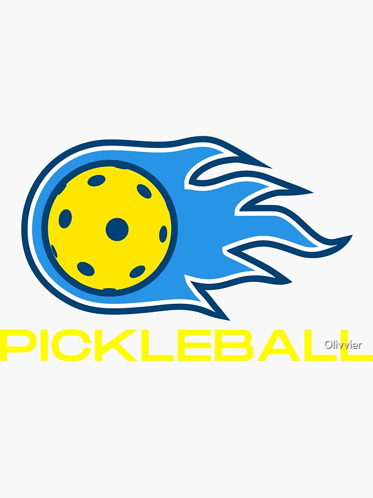 "Pickleball emblem design for pickleball lovers and players" Sticker ...