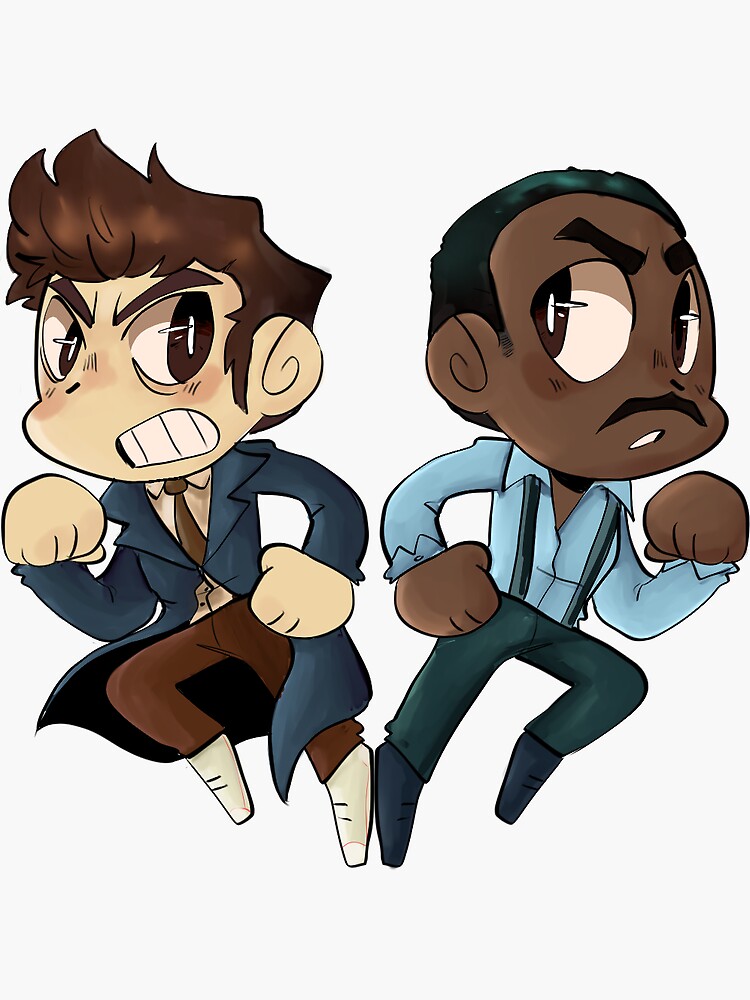 "The 14th and 15th Doctors" Sticker for Sale by chubledoobles | Redbubble