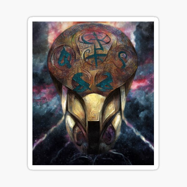 "Alien Arcane Aesthic AiArt space bug" Sticker for Sale by Swabcraft ...