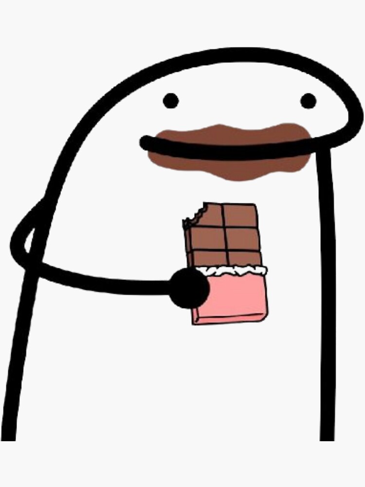 "Chocolat Flork Meme" Sticker by florkmeme | Redbubble
