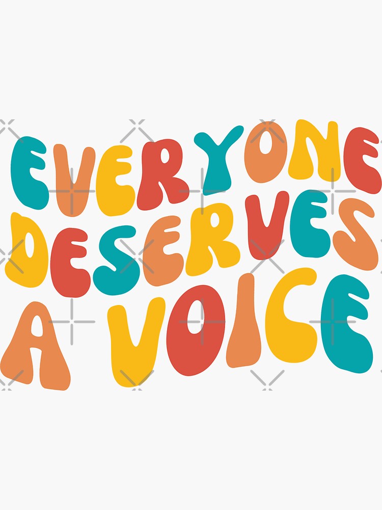 "Retro Everyone Deserves A Voice, Groovy SLP, Speech Language Pathology ...